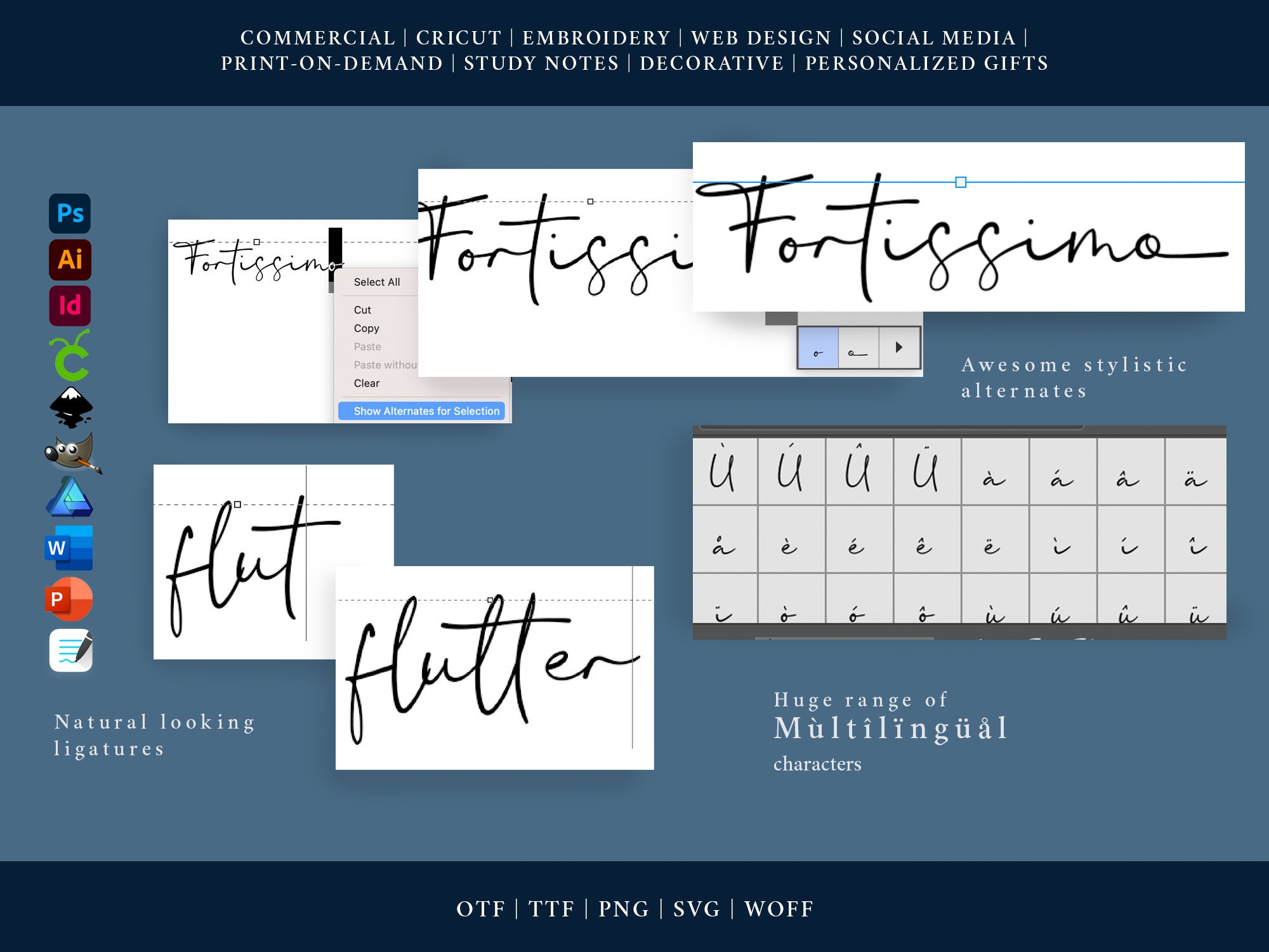 Signature Font, Digital Download, Script Font, Handwriting Font, Font ...