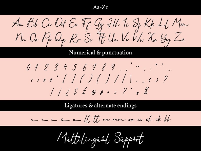 Signature Font Digital Download Script Font Handwriting - Etsy