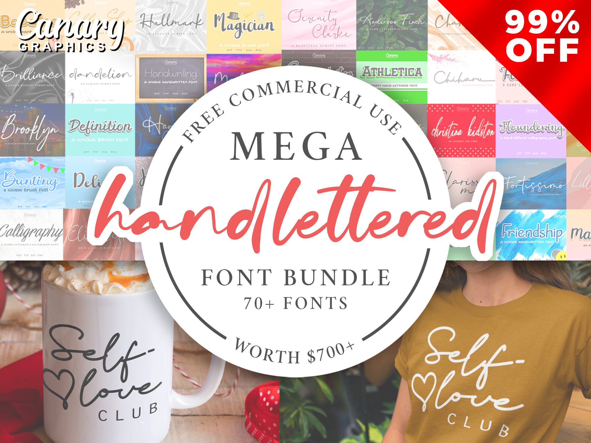 MEGA FONTS BUNDLE Instant Download Cricut Fonts Script - Etsy