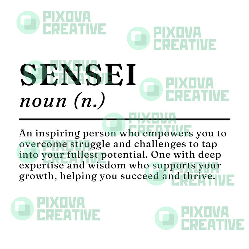 Sensei Martial Art Definition PNG Instant Download, Funny Shirt Design ...