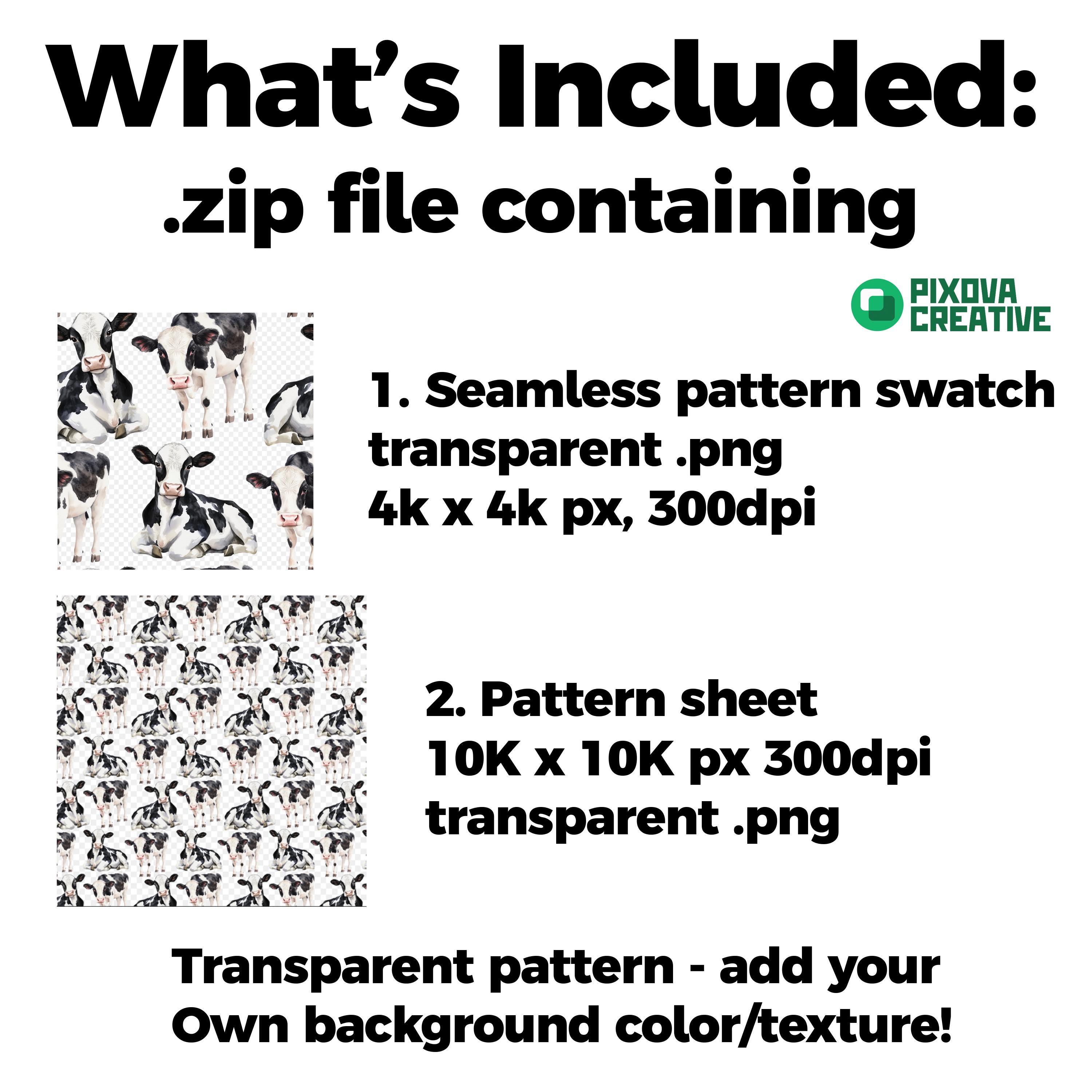 Cows Seamless Pattern PNG, Instant Download, Cow Pattern, Repeating ...