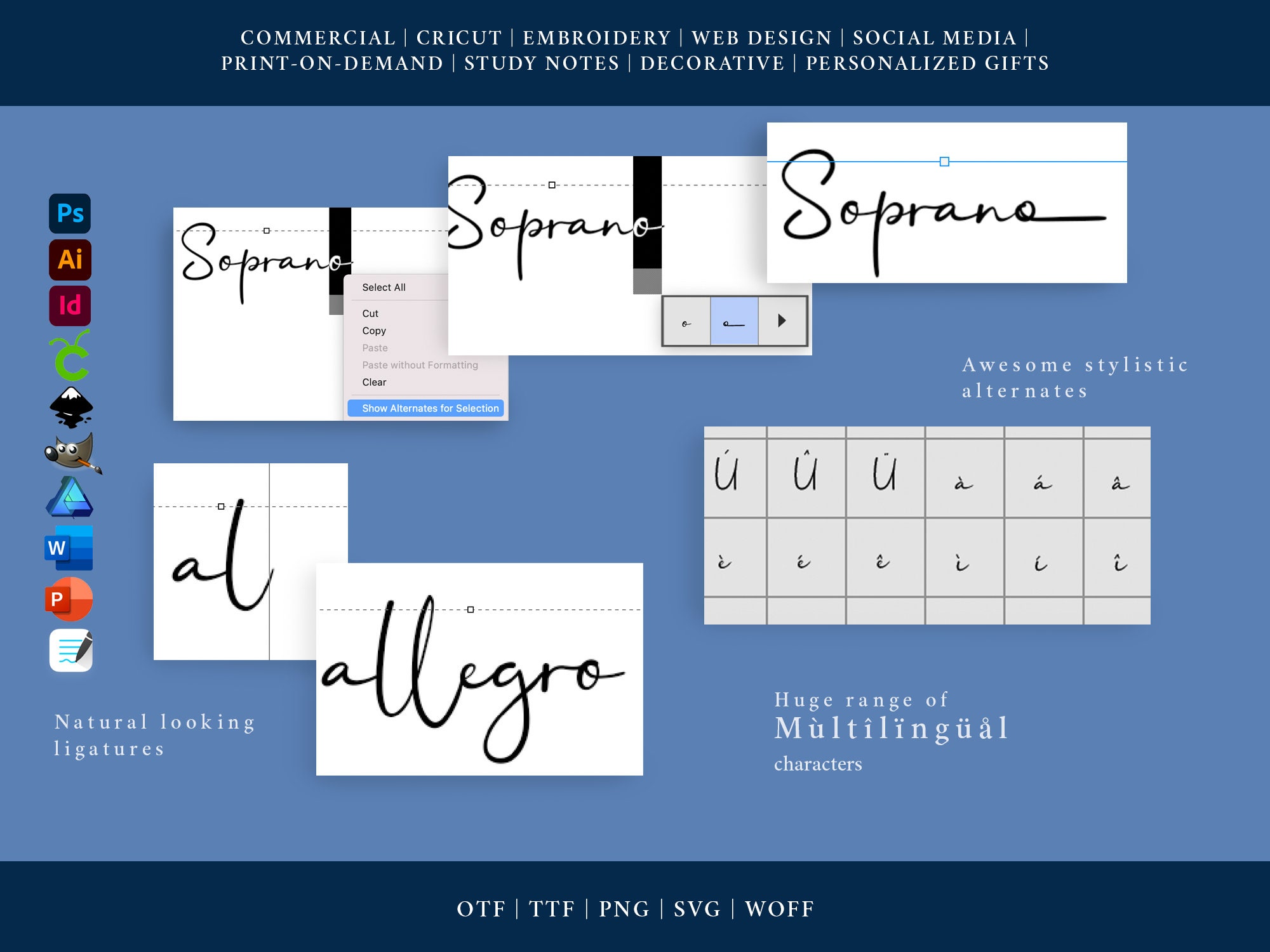 Signature Font, Digital Download, Script Font, Handwriting Font, Font ...