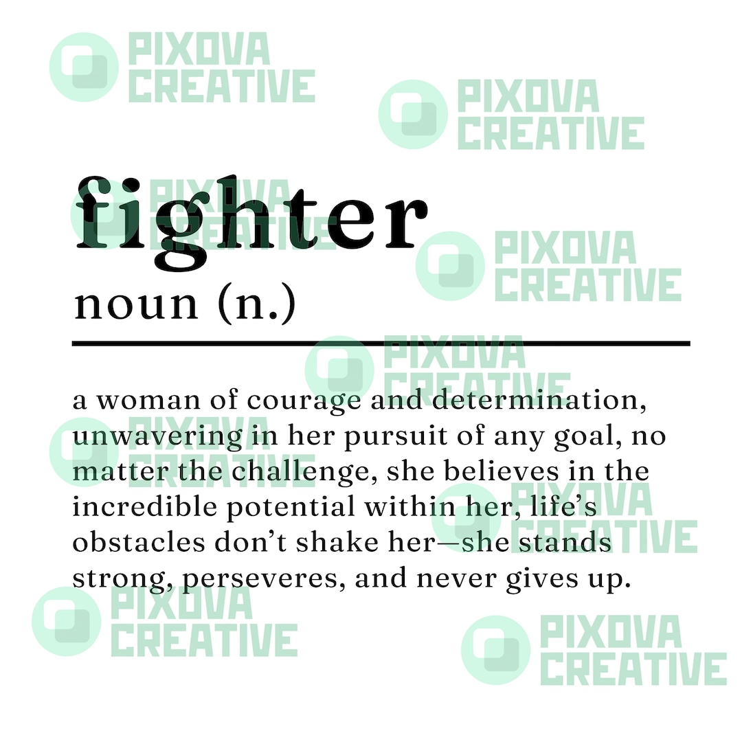 Fighter Definition PNG Instant Download, Funny Shirt Design, Mug Design ...