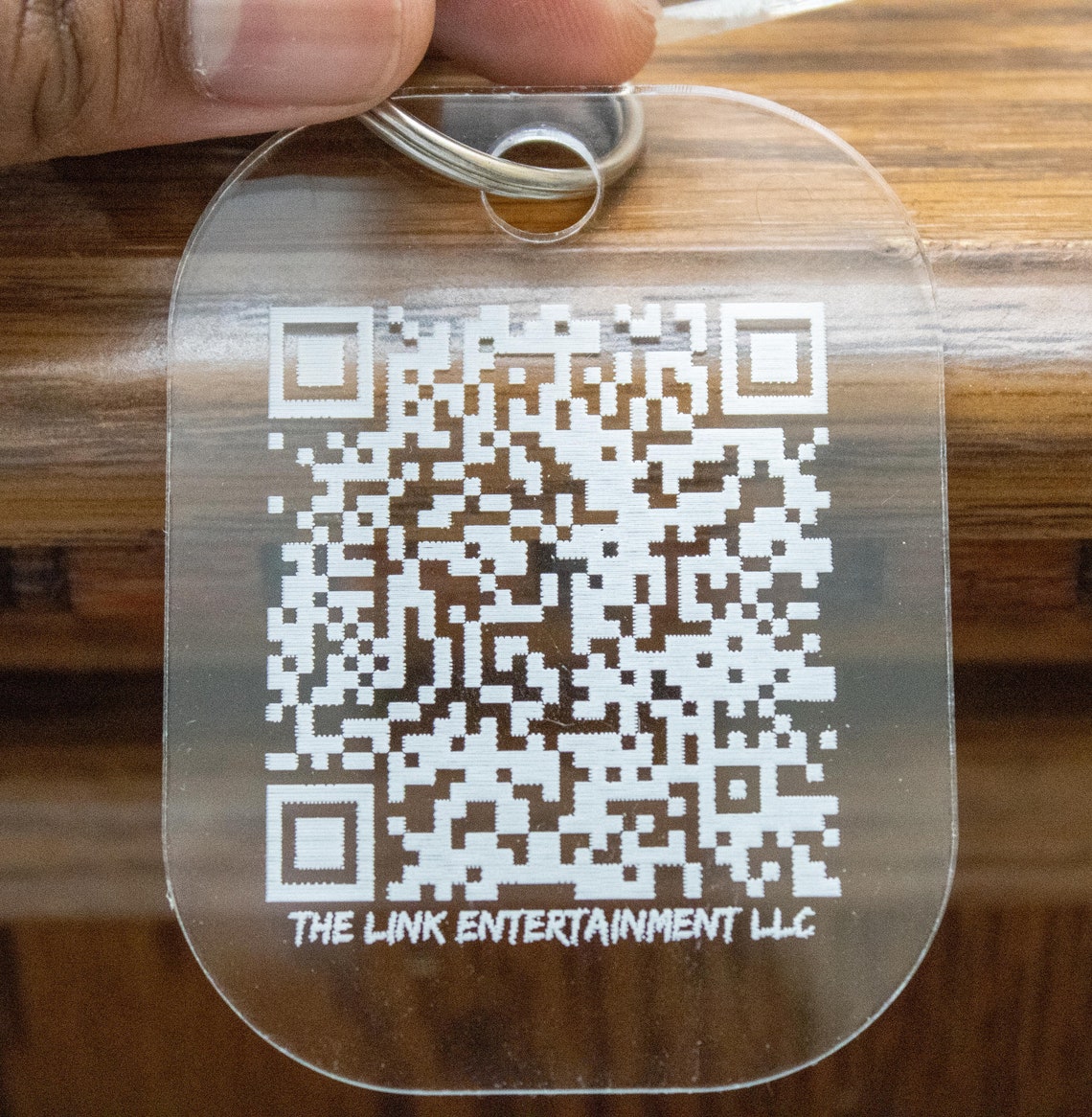 QR Code Keychain - Etsy