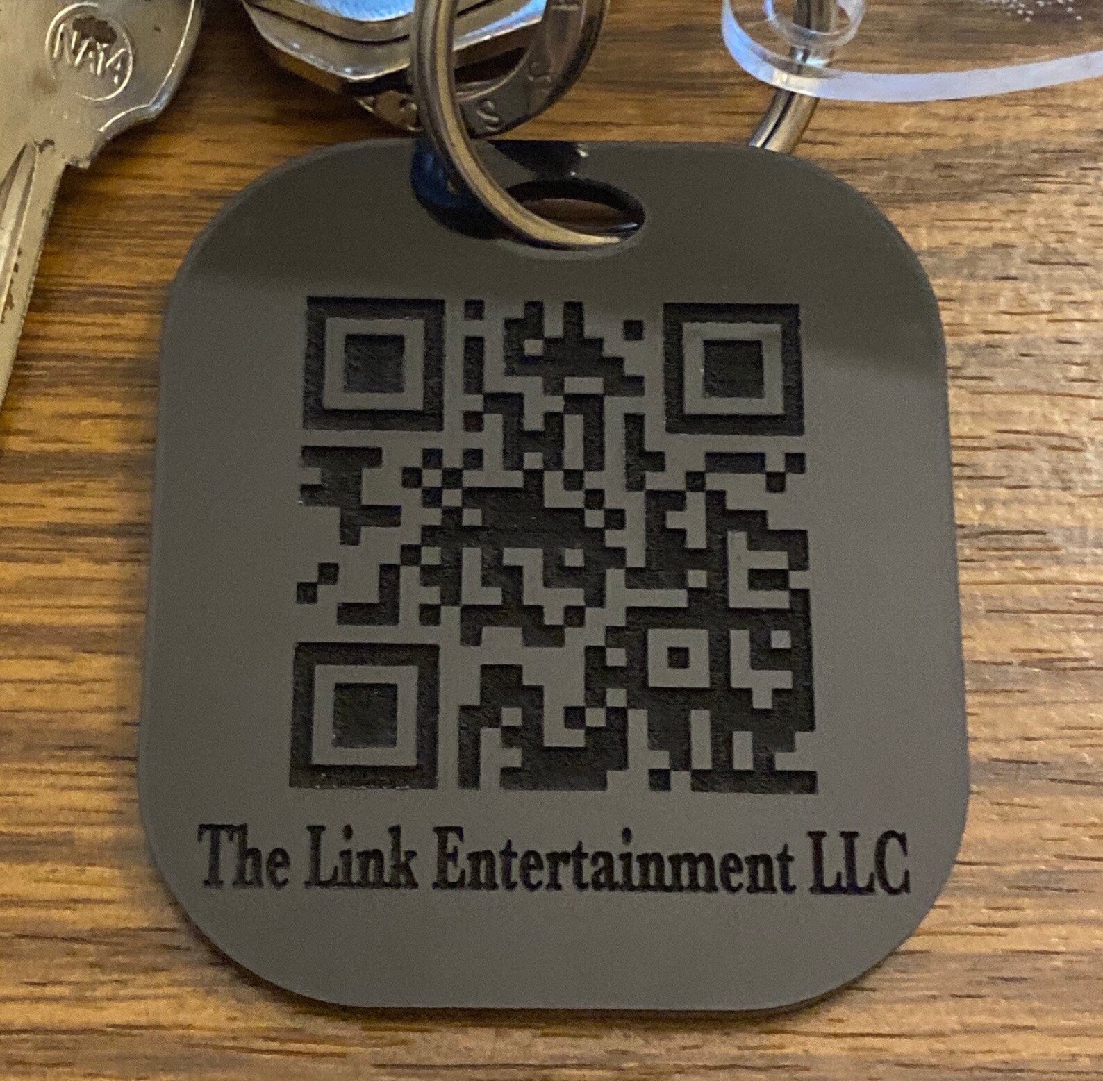 QR Code Keychain - Etsy