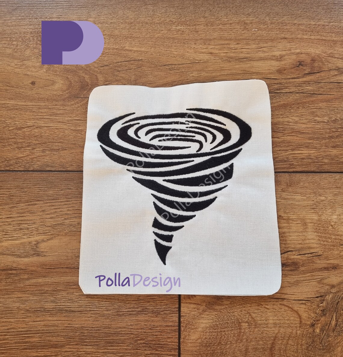 Black Tornado Embroidery Machine Design Tornado Embroidery Pattern ...