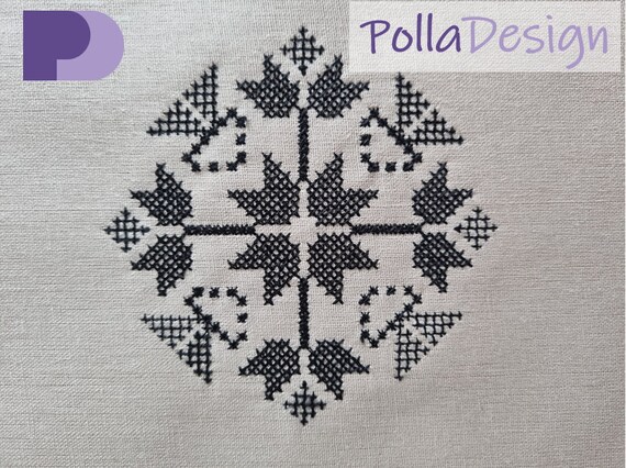 Machine Embroidery Design Cross Stitch Small Size Pattern | Etsy
