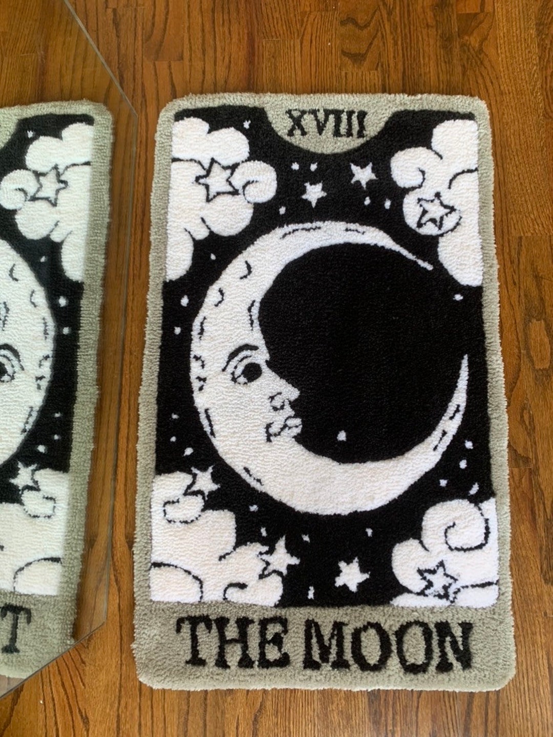 Tufted Tarot Card Moon Rug Handtufted - Etsy