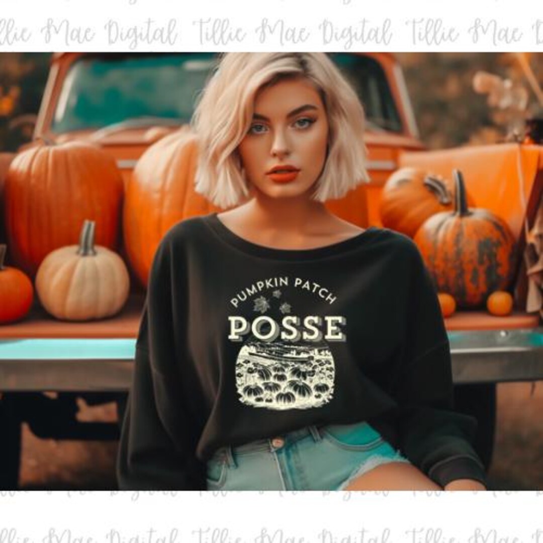 Pumpkin Patch Posse PNG Bundle: Fall T-shirt Design (digital Download ...