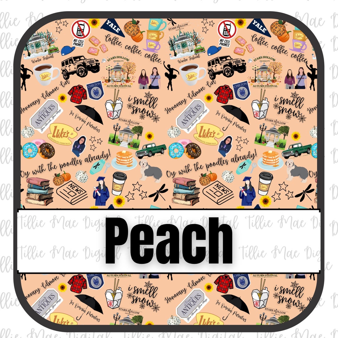 Gilmore Girls Seamless Pattern: Stars Hollow Design (digital Download ...