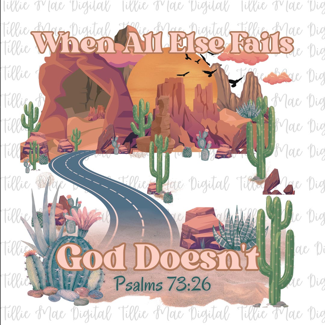 Western Christian Desert PNG: Scripture T-shirt Design (digital ...