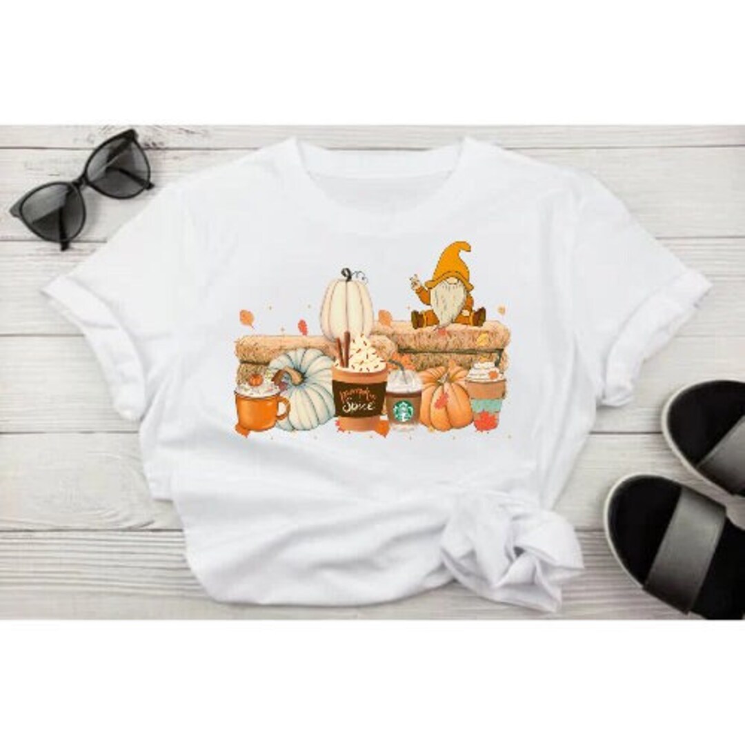 Pumpkin Spice Coffee Fall PNG Starbucks Inspired Cute Fall Tshirt ...
