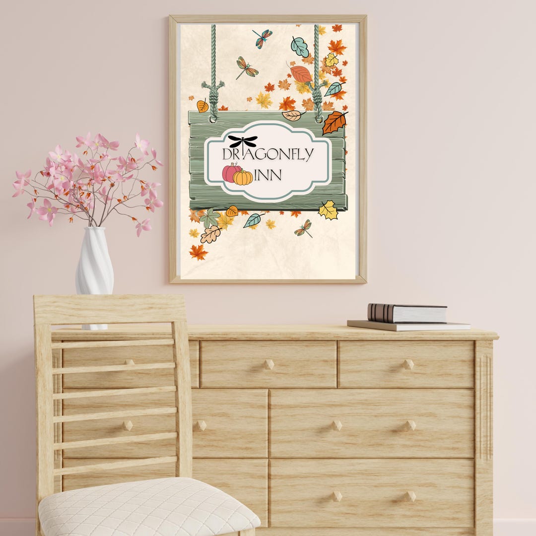 Dragonfly Inn Sign Print: Gilmore Girls Inspired Wall Art (digital Pdfs ...
