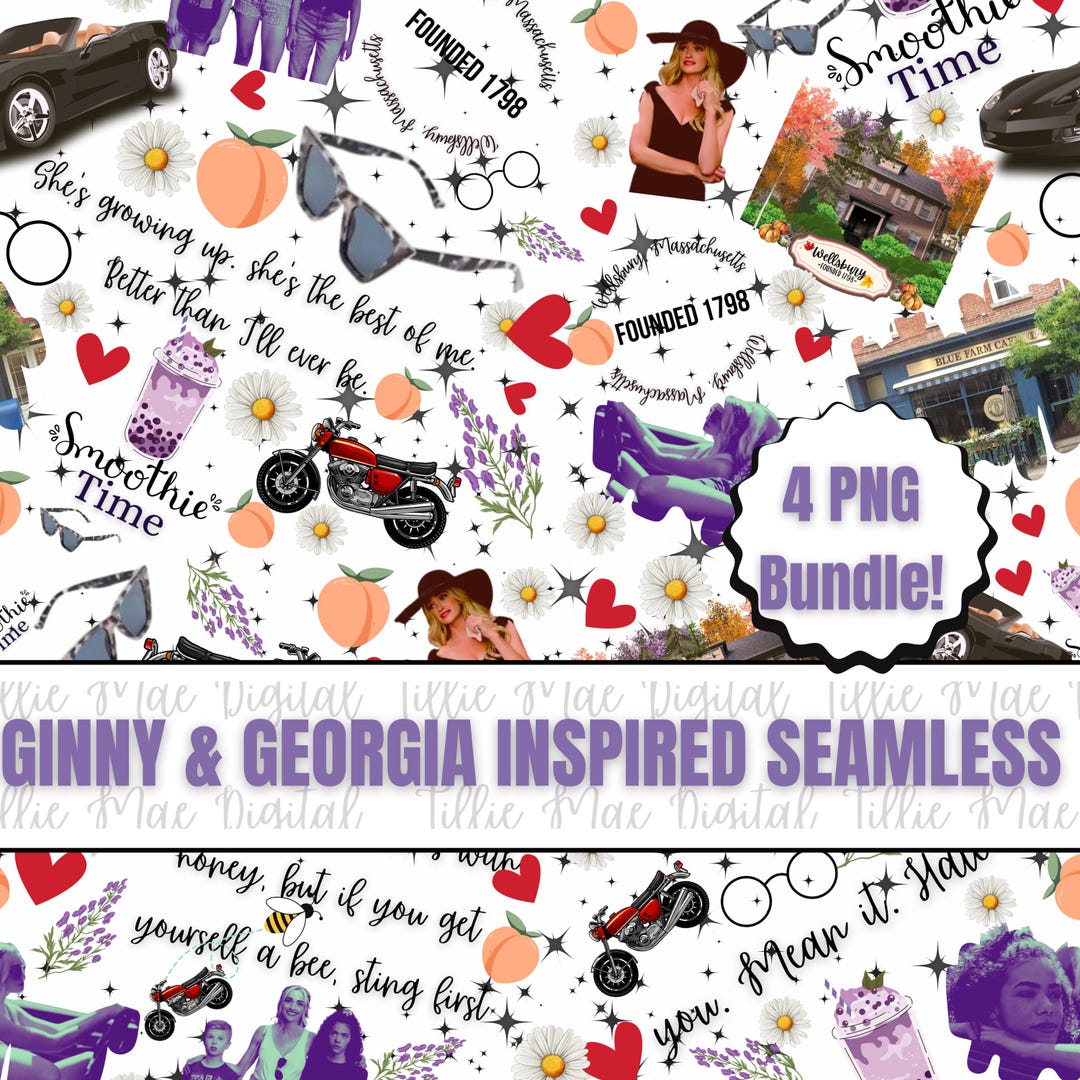 Ginny & Georgia Seamless Pattern PNG Bundle: Fall Autumn Design (digital Download) - Etsy