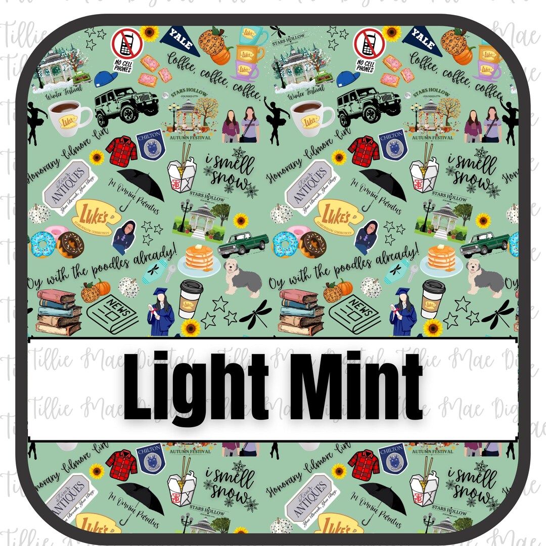 Gilmore Girls Seamless Pattern: Stars Hollow Design (digital Download ...