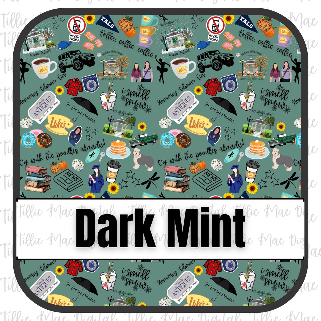 Gilmore Girls Seamless Pattern: Stars Hollow Design (digital Download ...