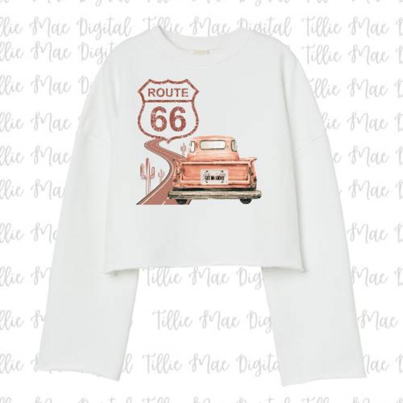 Route 66 Peach Truck PNG: Retro Girls Trip Design (digital Download) - Etsy