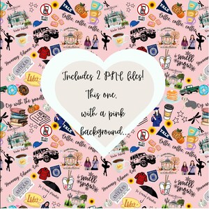 Gilmore Girls Seamless Pattern | Stars Hollow Pattern | Digital ...