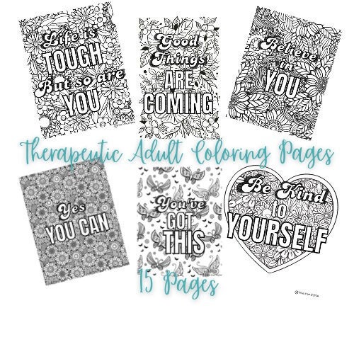 Divorce Breakup Adult Coloring Pages Book Therapy Anxiety Aid De-stress ...