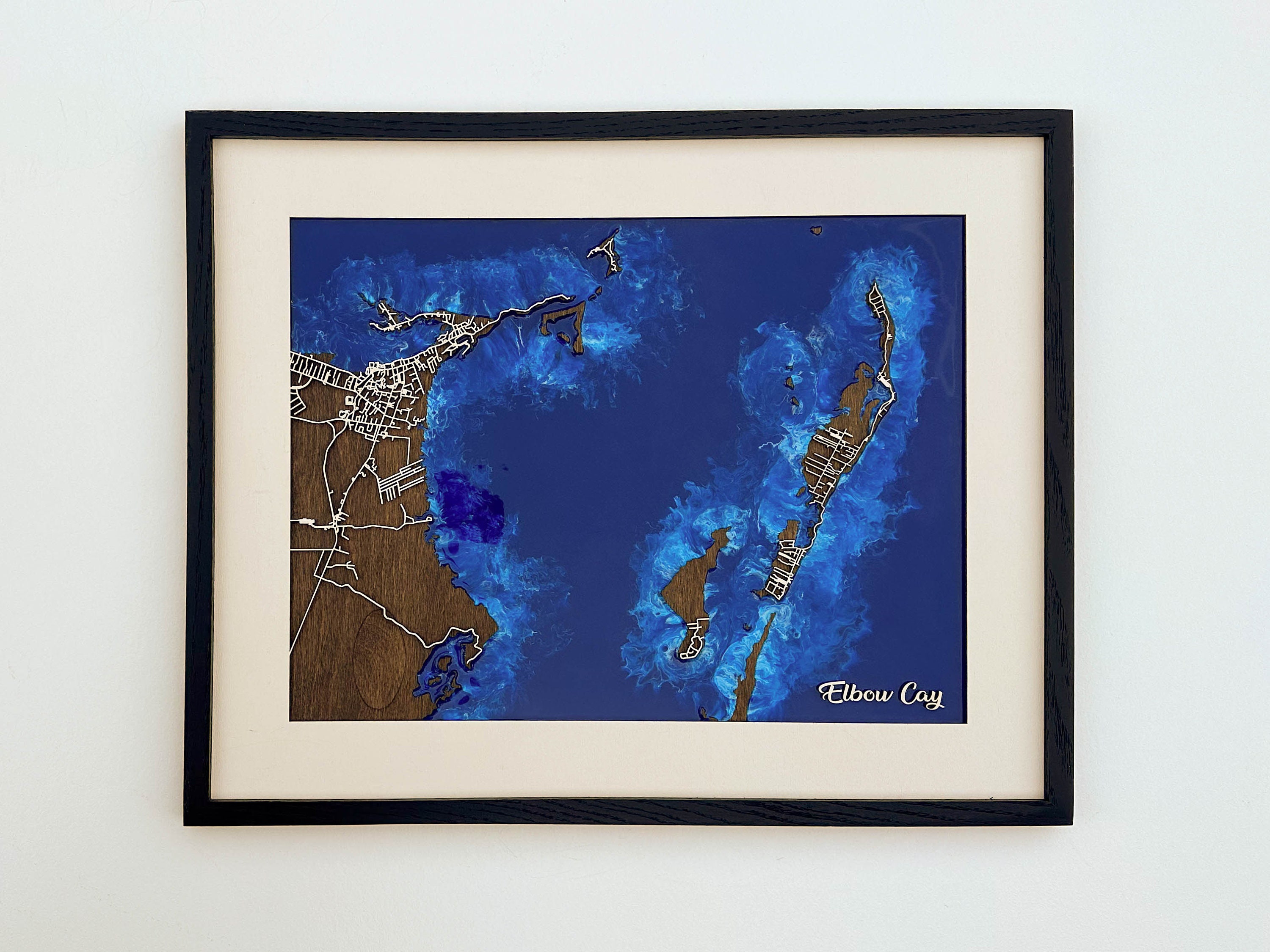 Elbow Cay Map Wood and Epoxy Map - Etsy UK