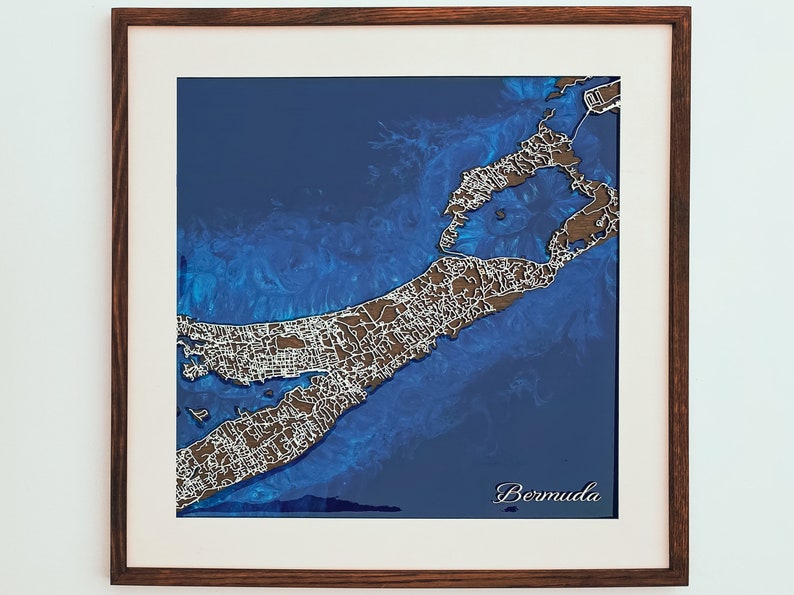 Elbow Cay Map Wood and Epoxy Map - Etsy