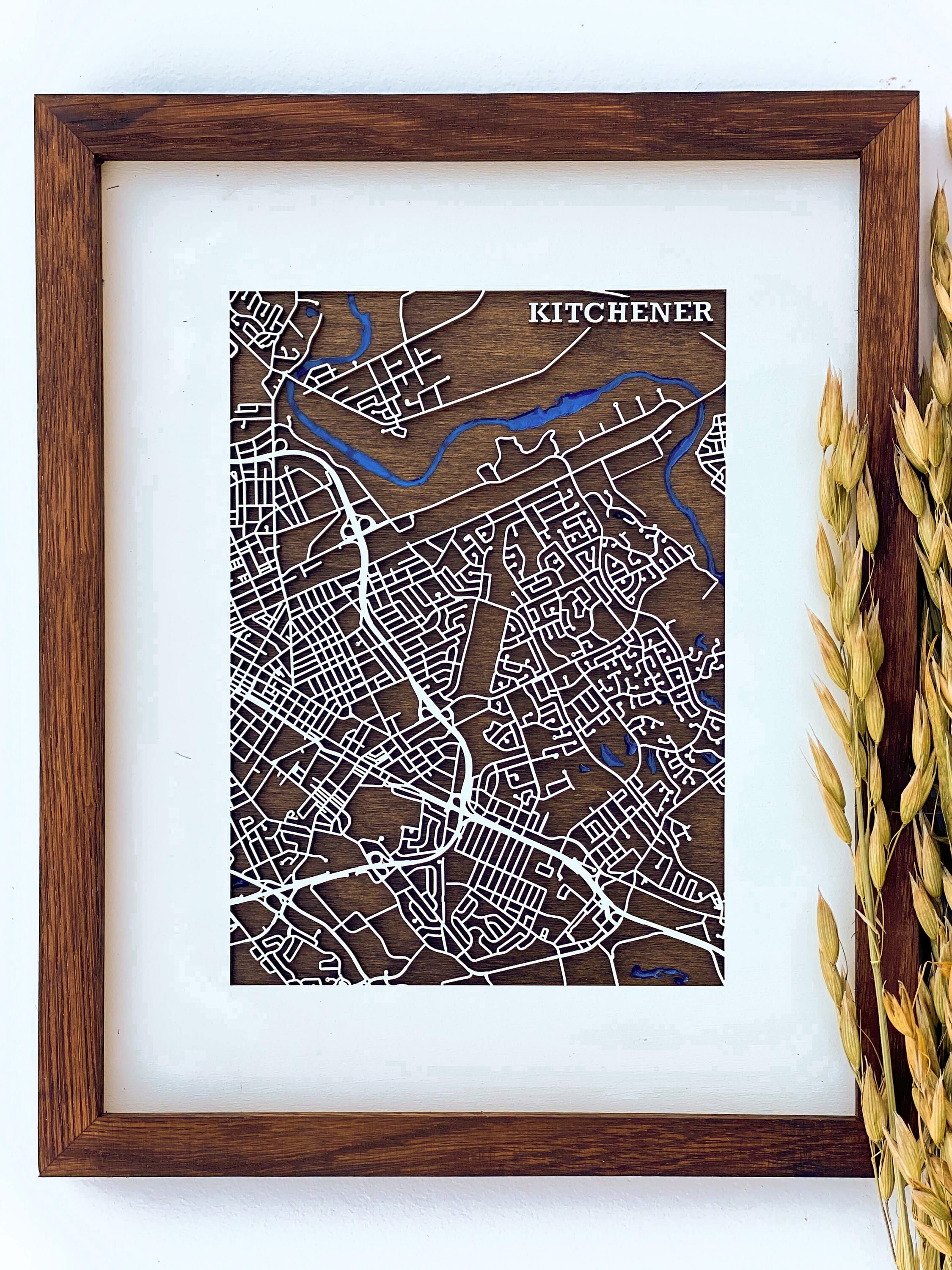 Toronto Map Wood and Epoxy - Etsy Canada