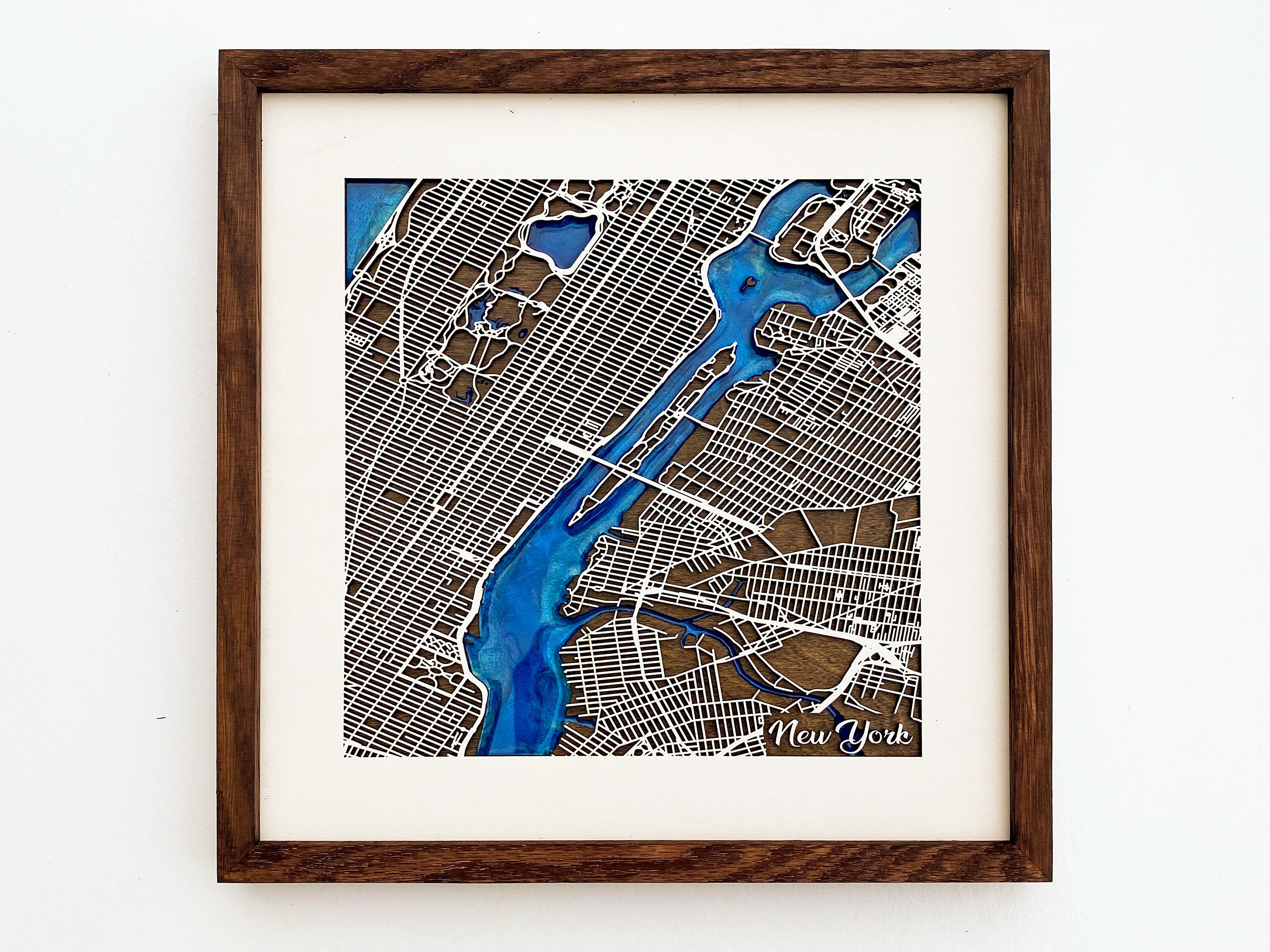 5th Anniversary Gift - Wood and Epoxy Map - Choose Your Location! - Etsy