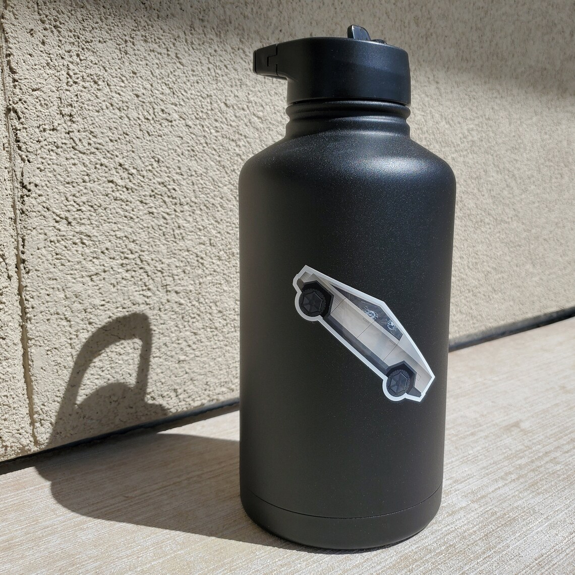 BRUSHED METAL Tesla Cybertruck Sticker With Free Cracks - Etsy