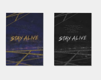 Stay Alive Poster - Etsy