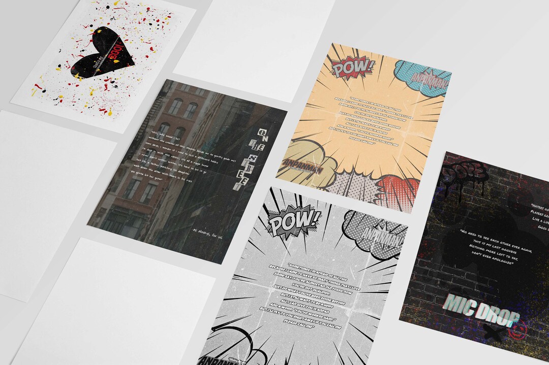 BTS Art Prints, J-hope on the Street Ft. J. Cole, Ego, Mic Drop ...