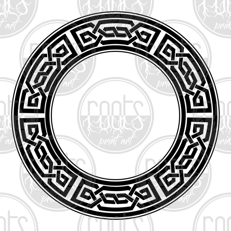 Celtic Knot Circle Frame Irish Knotwork Traditional Ireland - Etsy