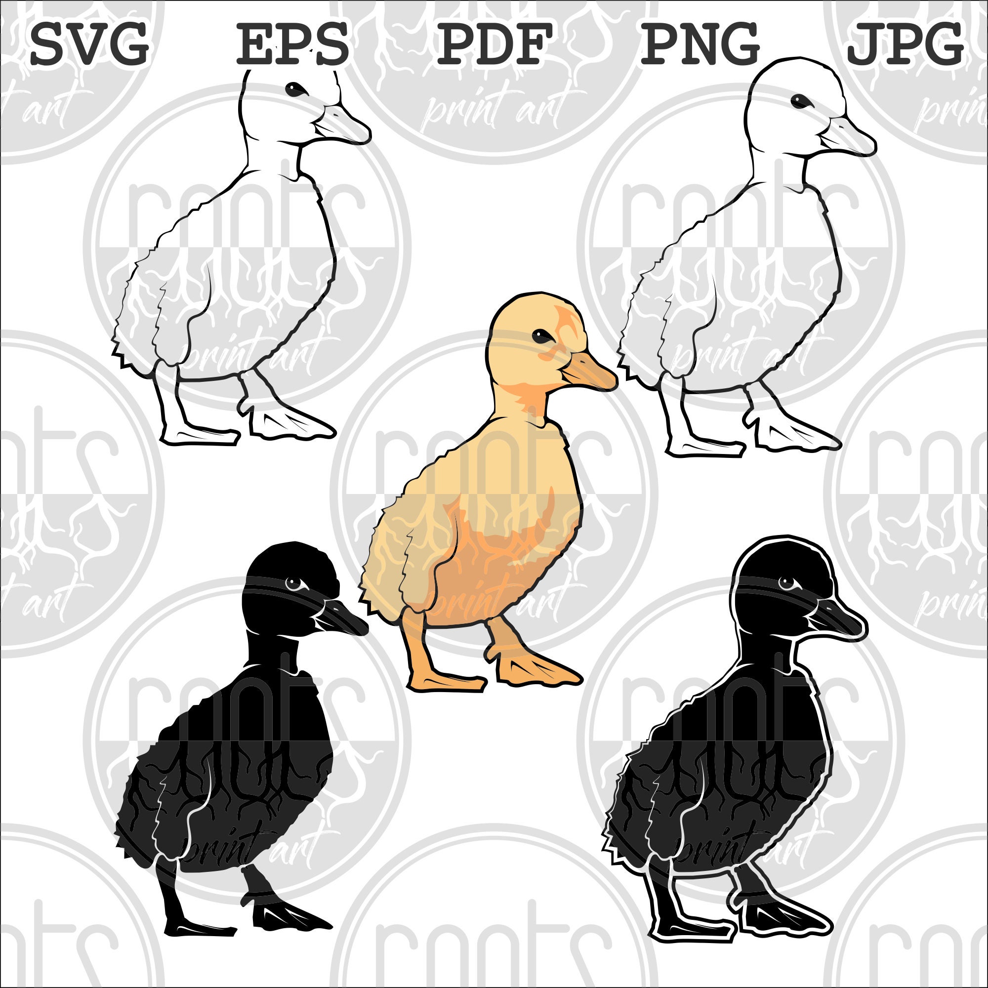 Pato SVG, Duck clipart, Cute Pet Vector Descargar, Arte imprimible ...