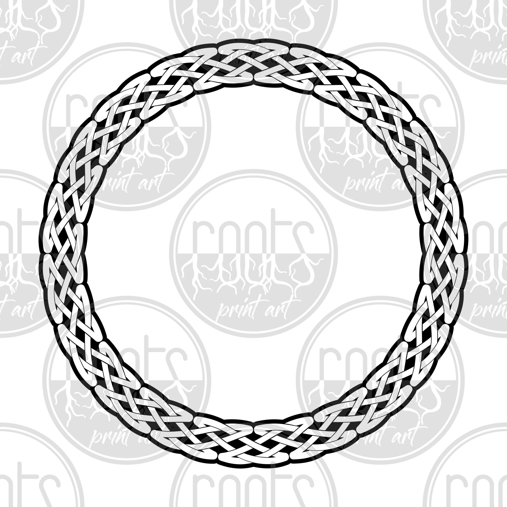Celtic Knot Circle Frame Irish Knotwork Traditional Ireland - Etsy