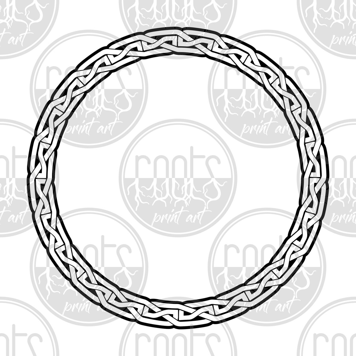 Celtic Knot, Circle Frame, Irish Knotwork, Traditional Ireland Ornate ...