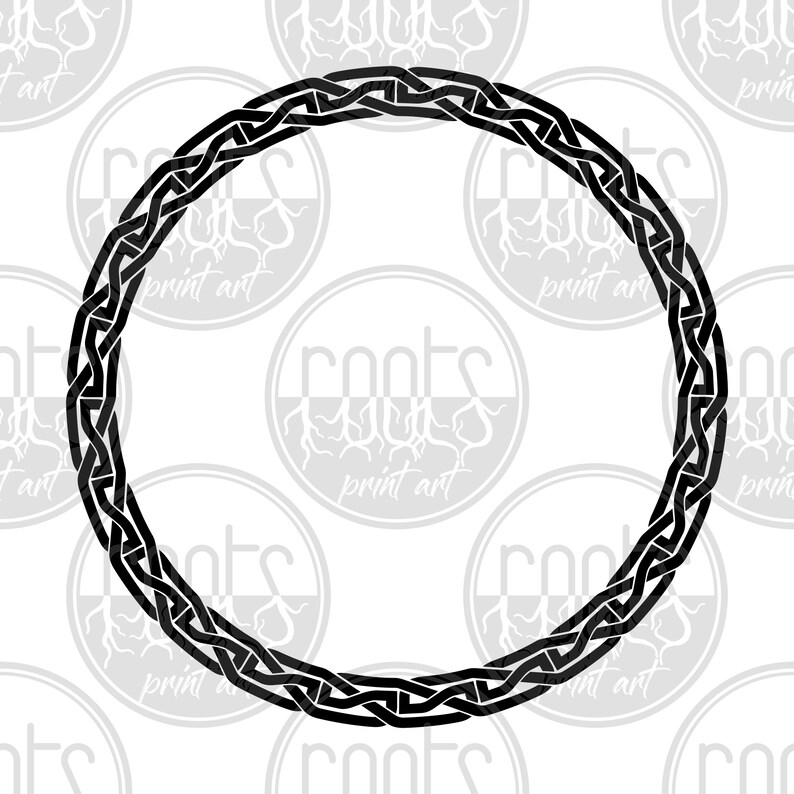 Celtic Knot, Circle Frame, Irish Knotwork, Traditional Ireland Ornate ...