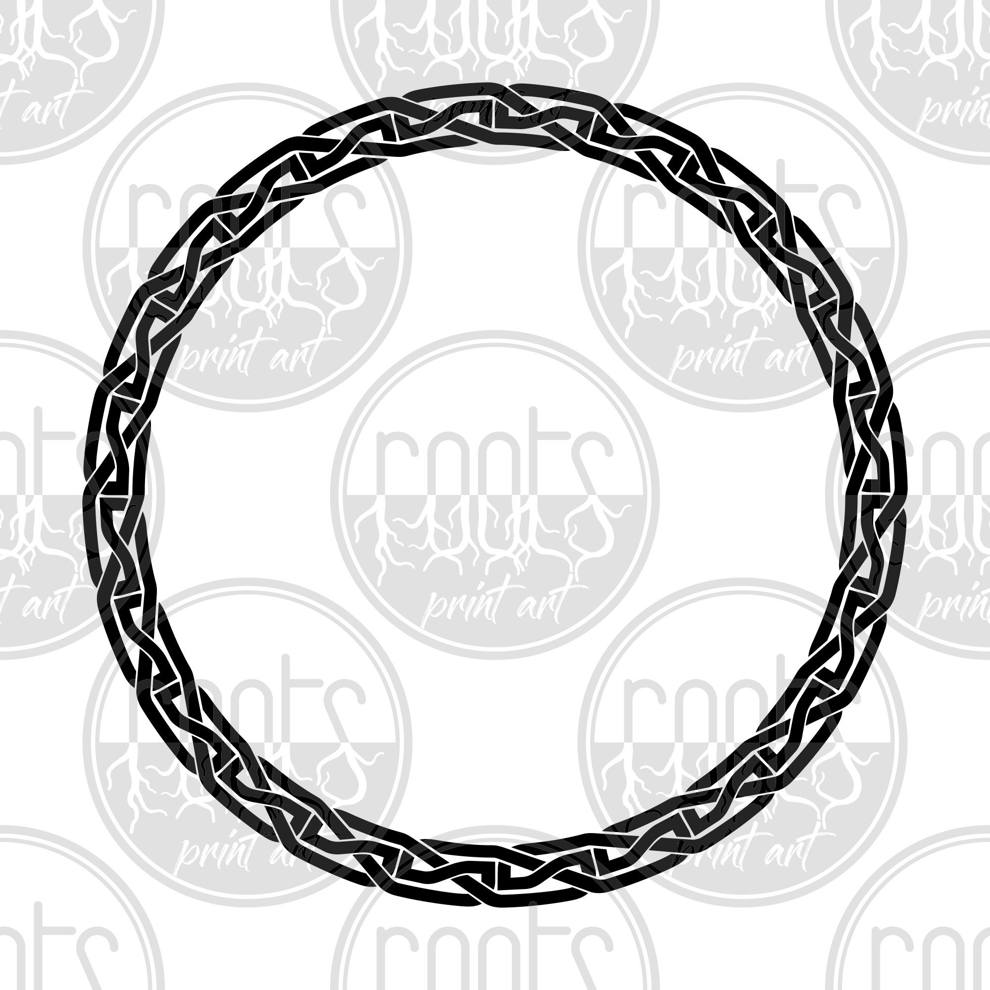Celtic Knot, Circle Frame, Irish Knotwork, Traditional Ireland Ornate ...