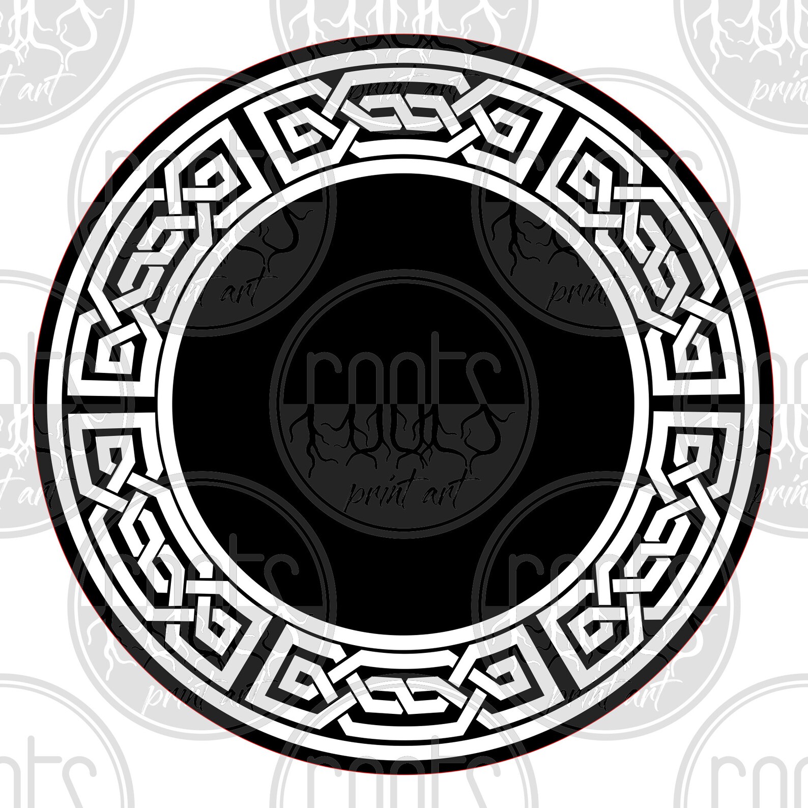 Celtic Knot Circle Frame Irish Knotwork Traditional Ireland - Etsy