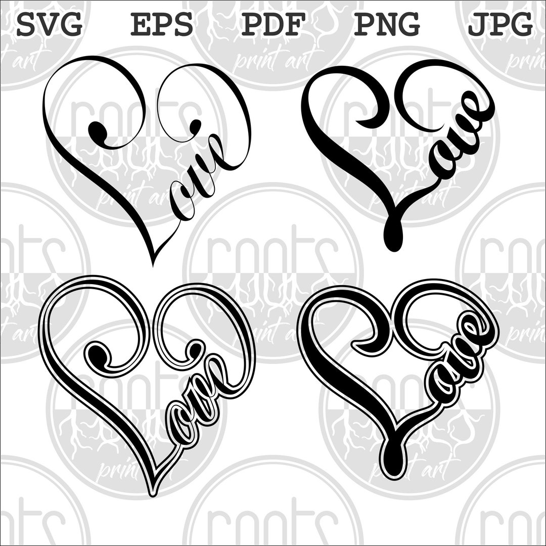 Abstract Heart Svg, Digital Download, Instant Prints,handmade,love ...