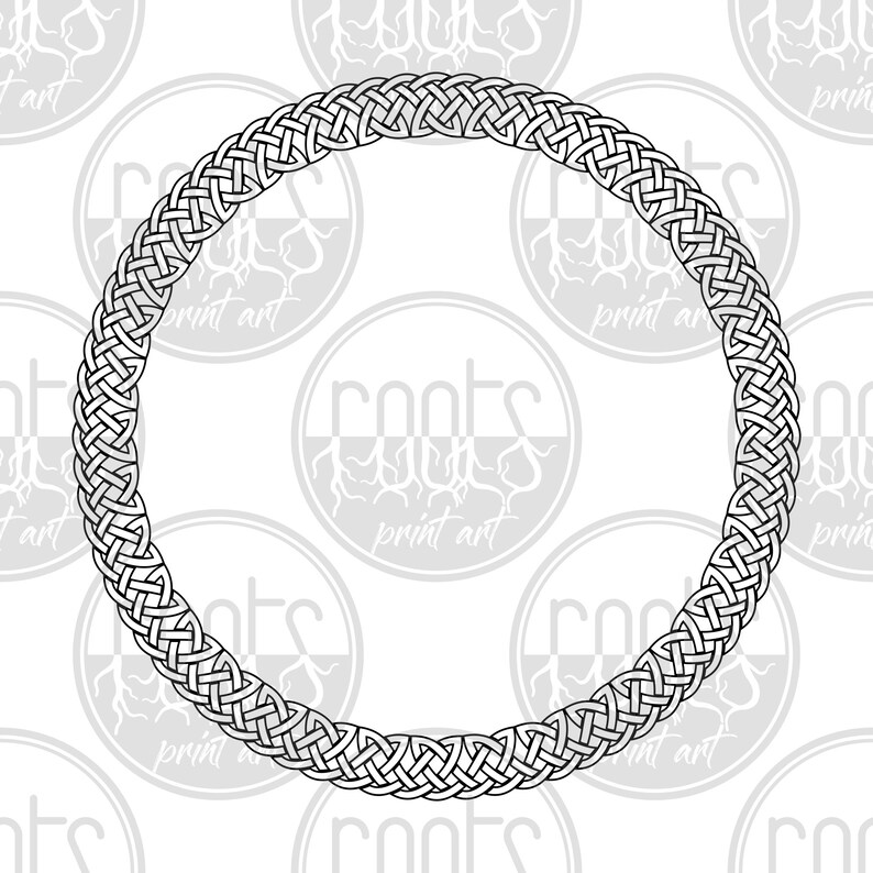 Celtic Knot, Circle Frame, Irish Knotwork, Traditional Ireland Ornate ...