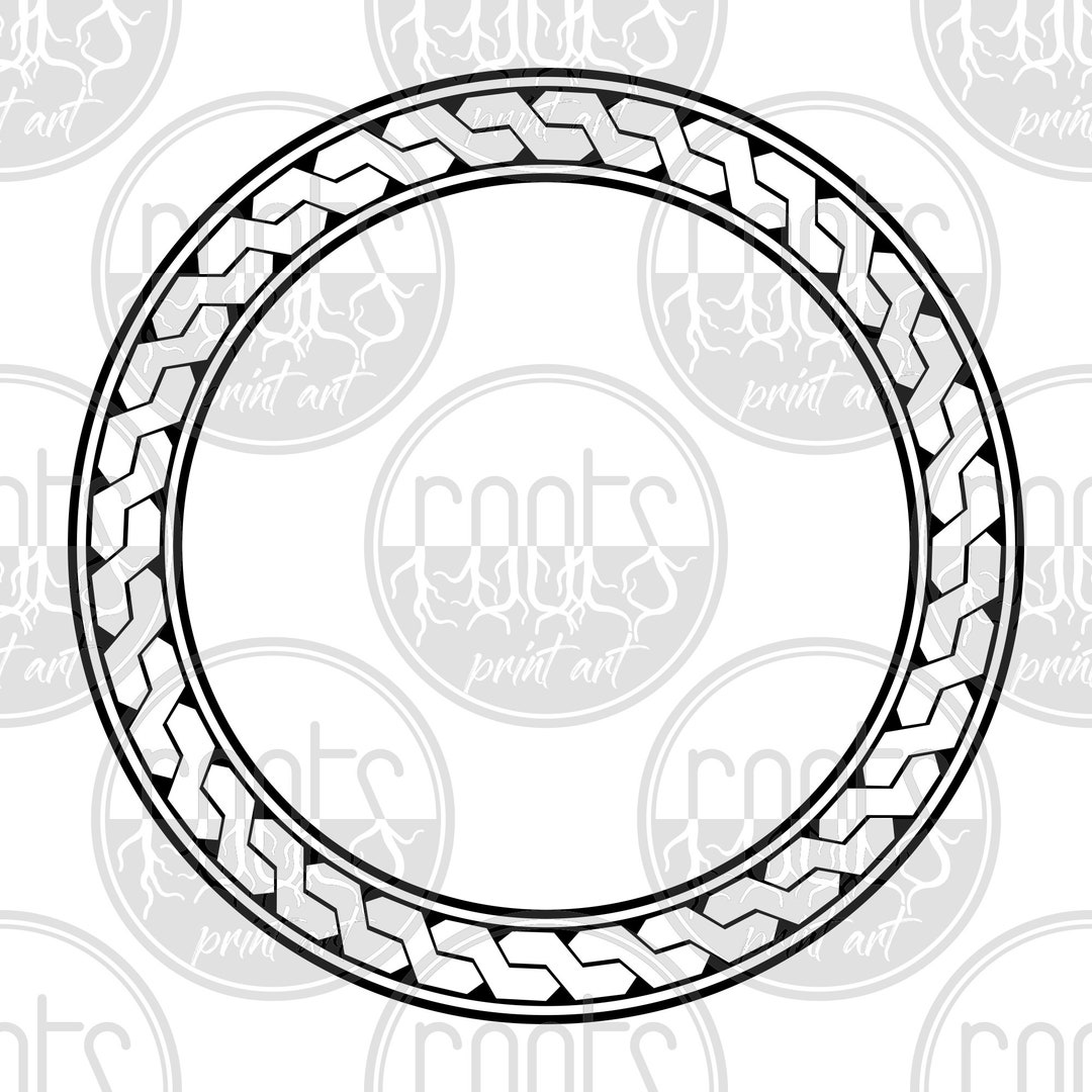 Celtic Knot, Circle Frame, Irish Knotwork, Traditional Ireland Ornate ...