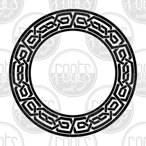 Celtic Knot, Circle Frame, Irish Knotwork, Traditional Ireland Ornate ...