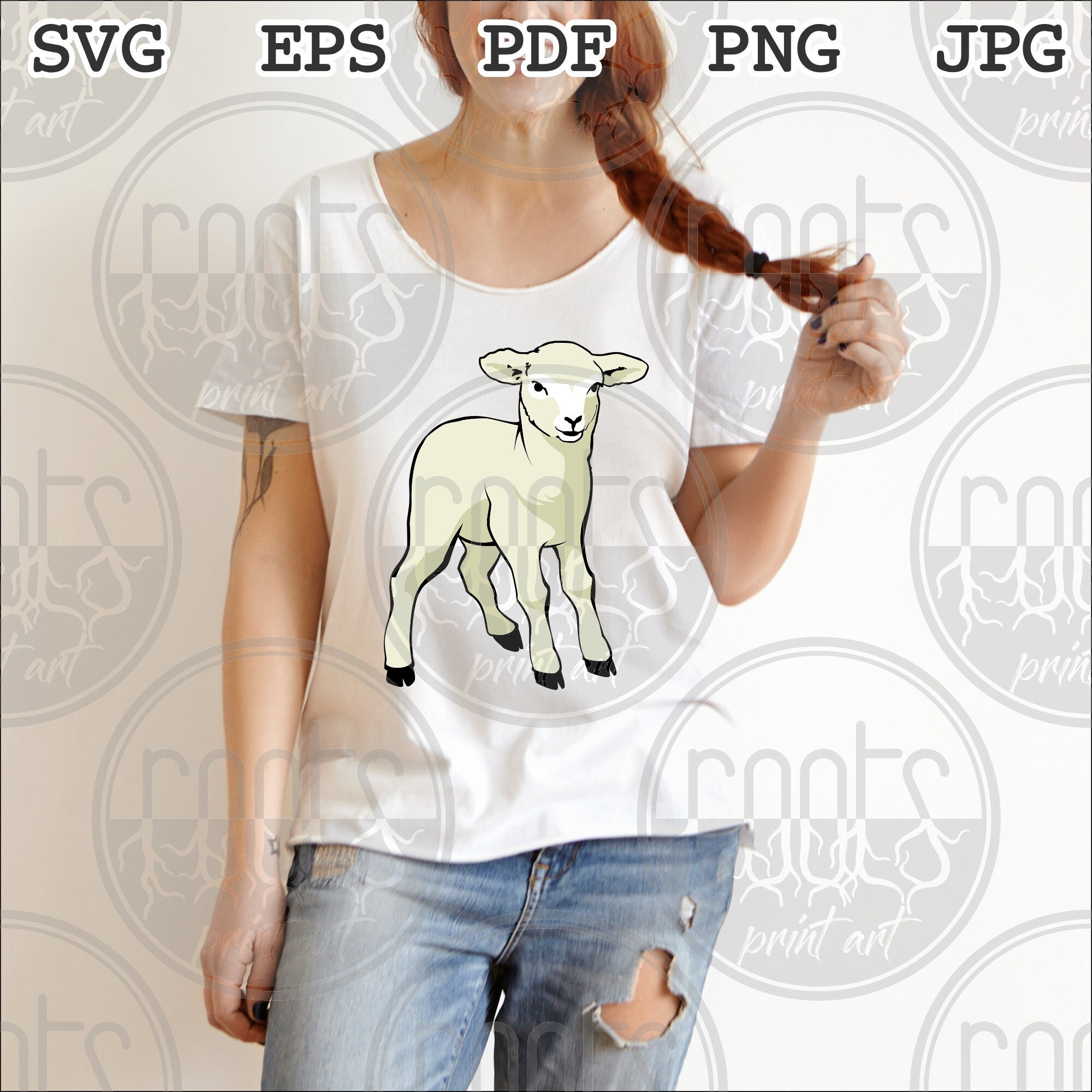 Lamb SVG, Lamb Clipart, Cute Pet Vector Download, Printable Art,farm ...