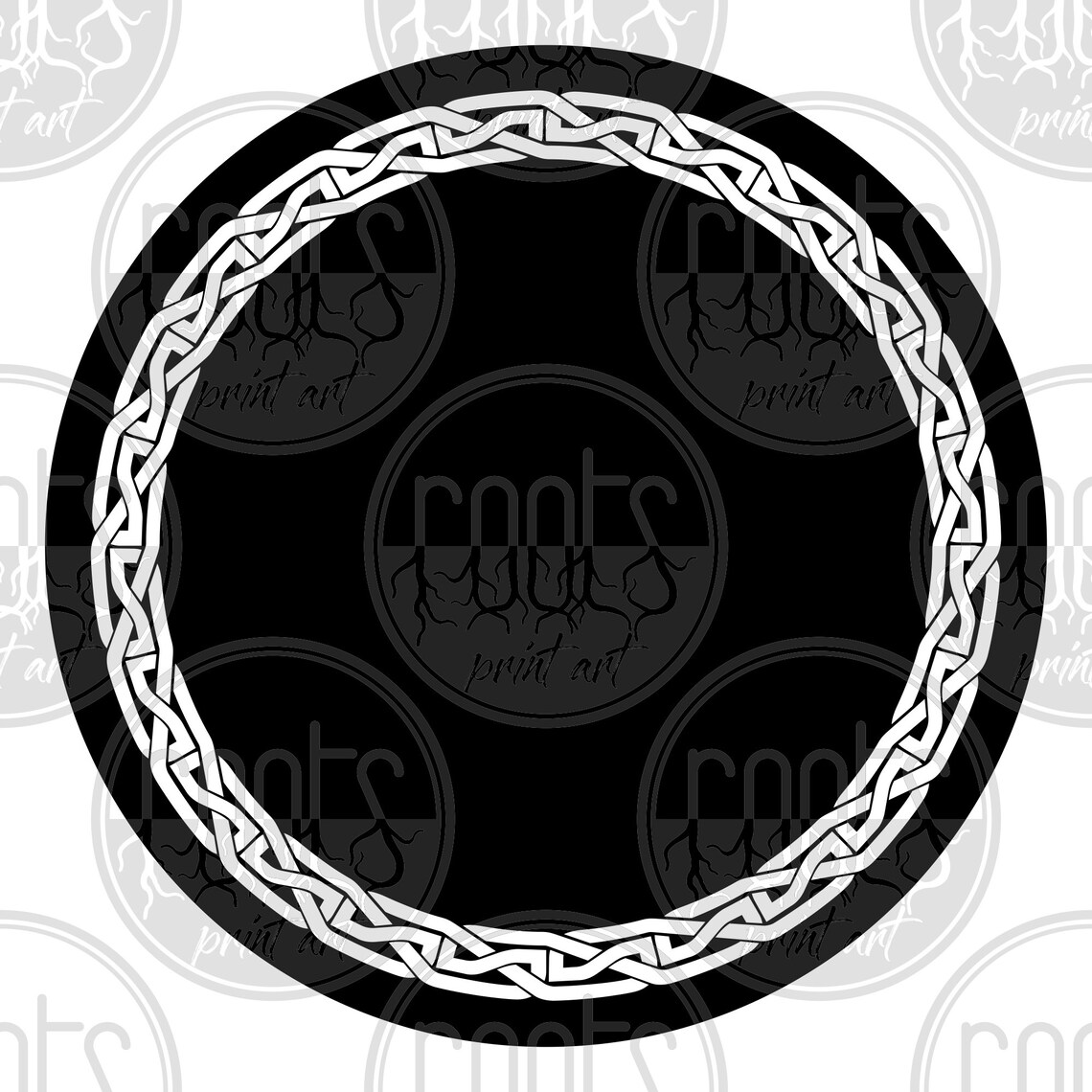 Celtic Knot, Circle Frame, Irish Knotwork, Traditional Ireland Ornate ...