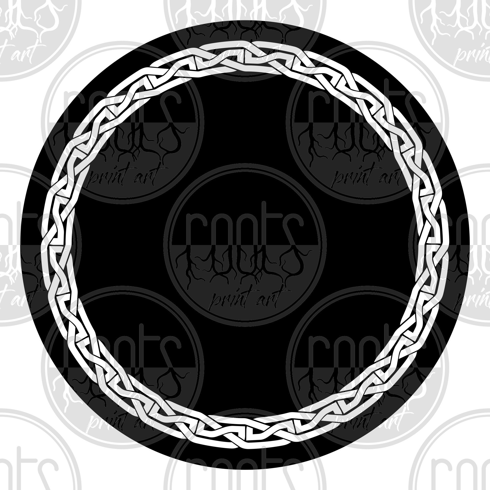 Celtic Knot, Circle Frame, Irish Knotwork, Traditional Ireland Ornate ...