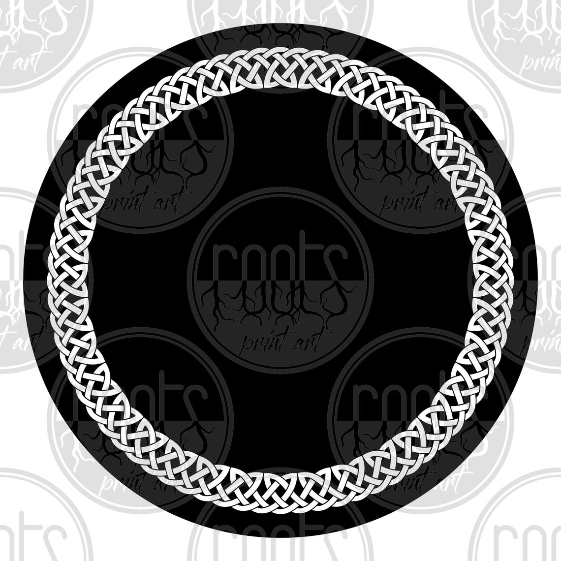 Celtic Knot, Circle Frame, Irish Knotwork, Traditional Ireland Ornate ...