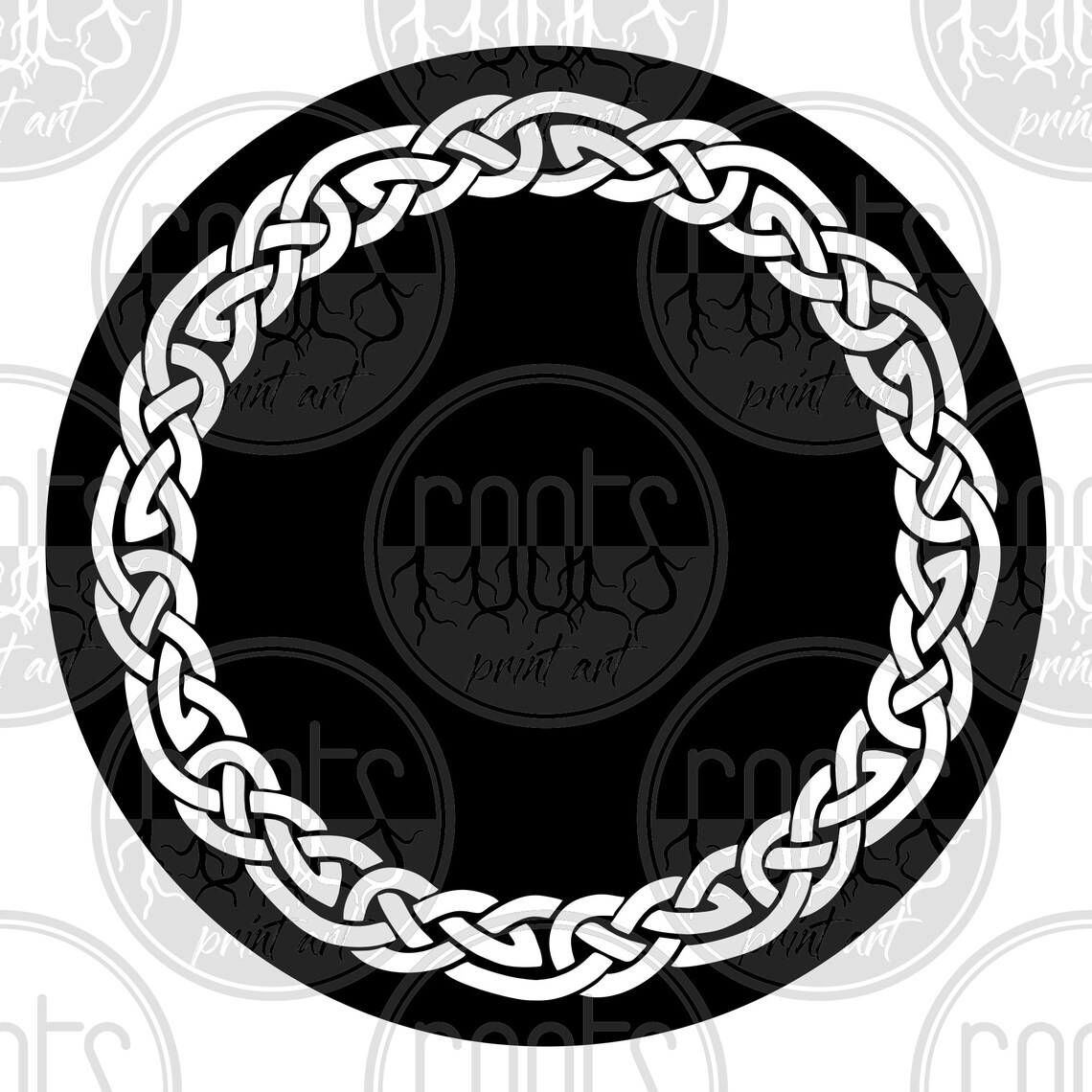 Celtic Knot, Circle Frame, Irish Knotwork, Traditional Ireland Ornate ...