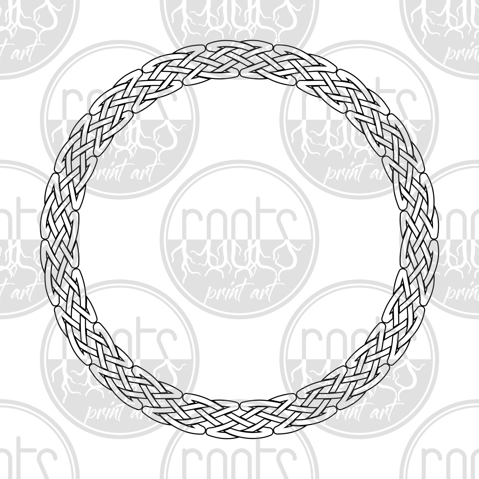 Celtic Knot Circle Frame Irish Knotwork Traditional Ireland - Etsy