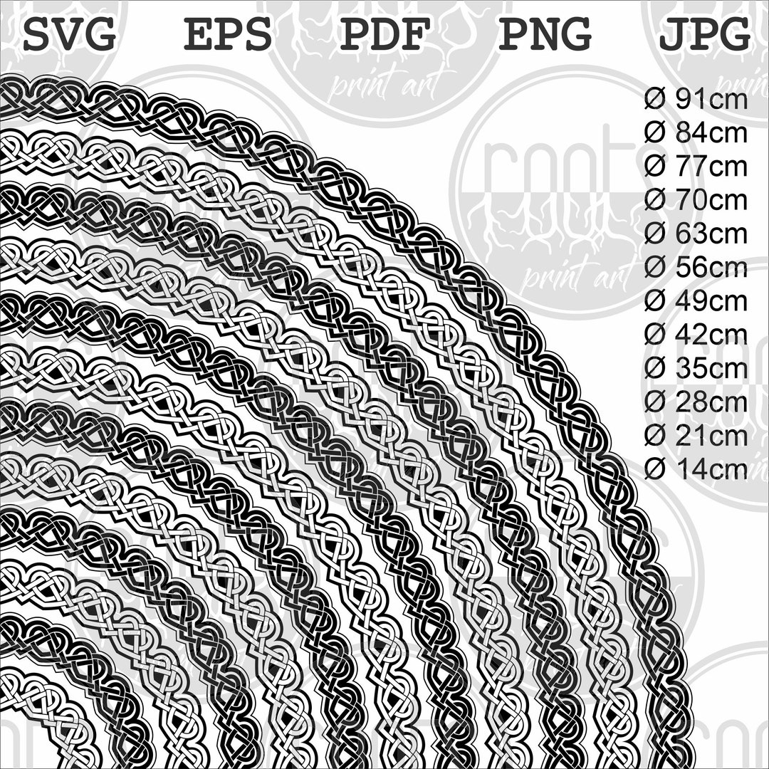 Celtic Knot, Circle Frame, Irish Knotwork, Traditional Ireland Ornate ...