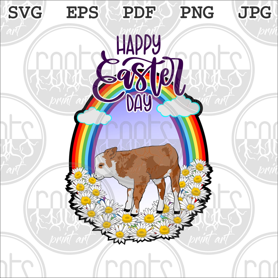 Calf SVG, Happy Easter SVG, Easter Svg,easter Quotes, Easter Bunny Svg ...