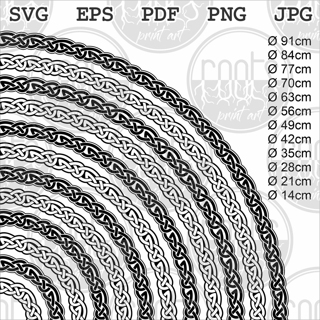 Celtic Knot, Circle Frame, Irish Knotwork, Traditional Ireland Ornate ...